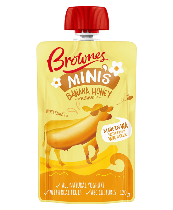 Blueberry Natural Yoghurt Pouch | Brownes Dairy