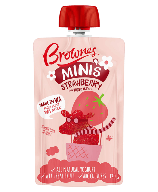 Blueberry Natural Yoghurt Pouch | Brownes Dairy