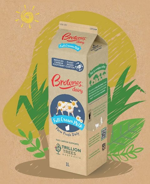 Our unbleached sustainable milk carton | Brownes Dairy